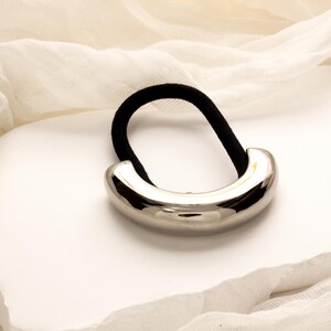Silver Hair Tie Metal Hairband Hair Cuff Silver Hair Accessories Hair ...