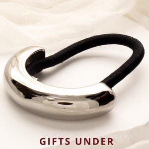 Silver Hair Tie Metal Hairband Hair Cuff Silver Hair Accessories Hair ...