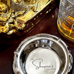 Personalized Ashtray Engraved Ashtray Custom Housewarming Gift Table ...