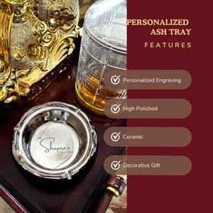 Personalized Ashtray Engraved Ashtray Custom Housewarming Gift Table ...