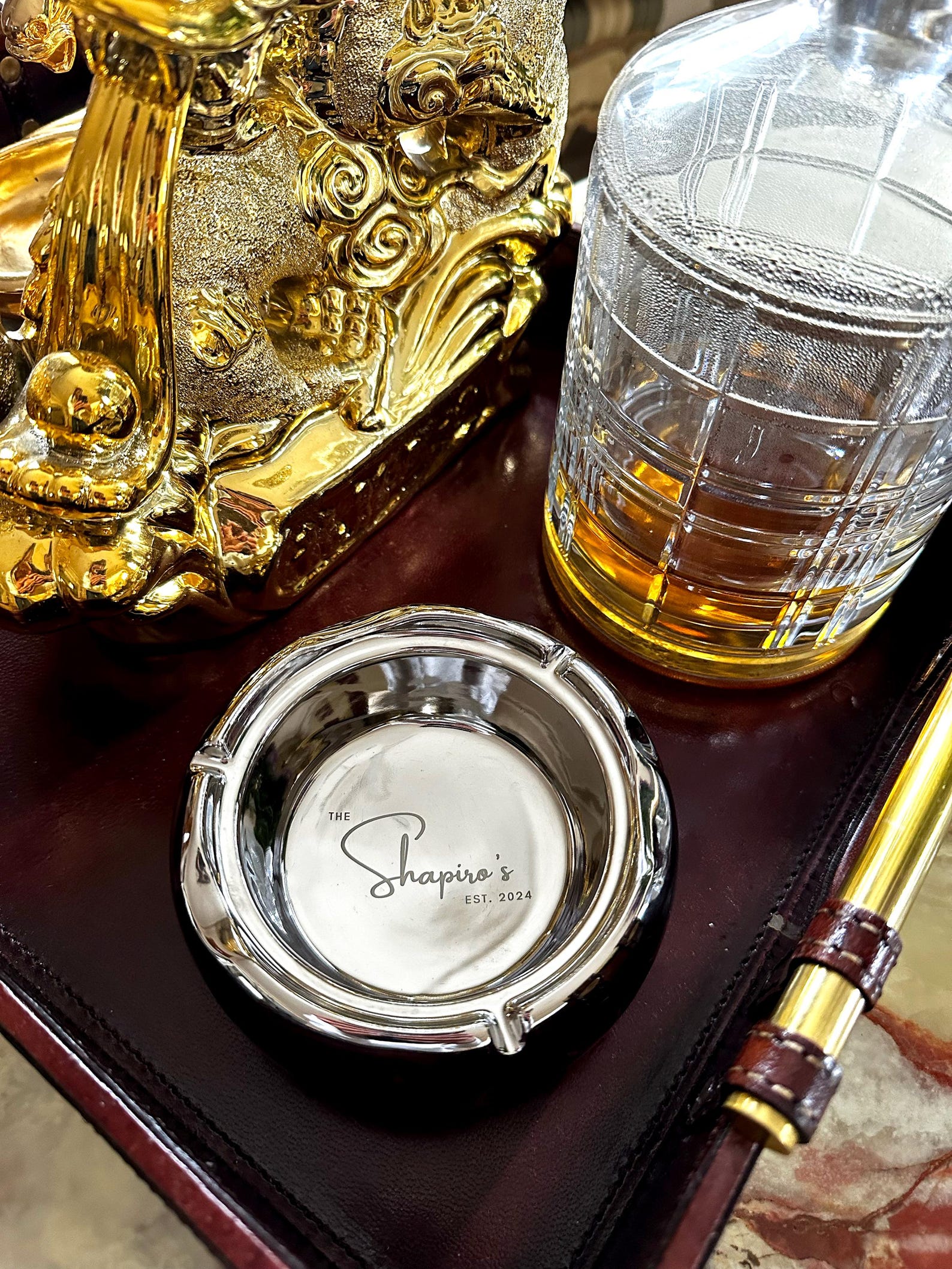 Personalized Ashtray Engraved Ashtray Custom Housewarming Gift Table ...