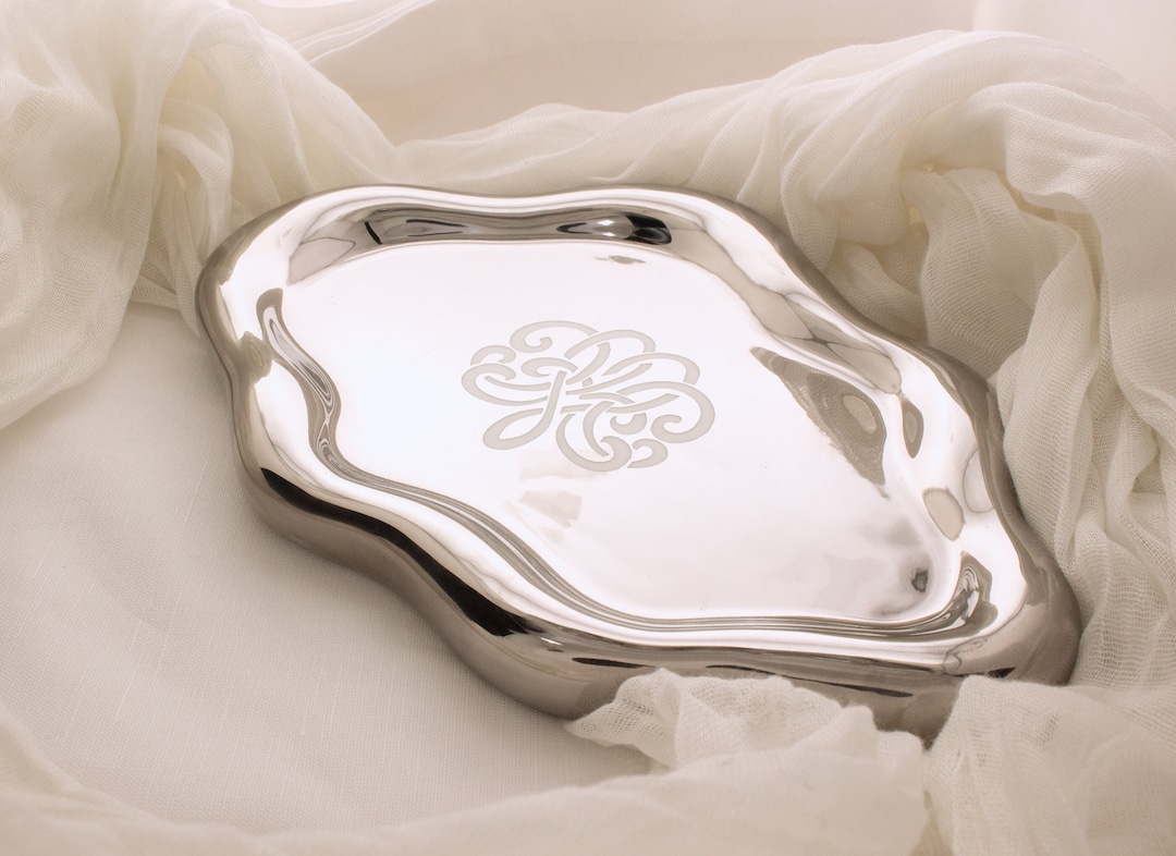 Personalized Trinket Tray Monogram Jewelry Tray Bridesmaid Gift Idea ...