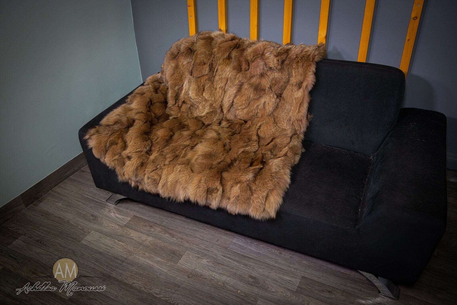 Luxury Real Capuccino Fox Fur Throw Blanket - Etsy