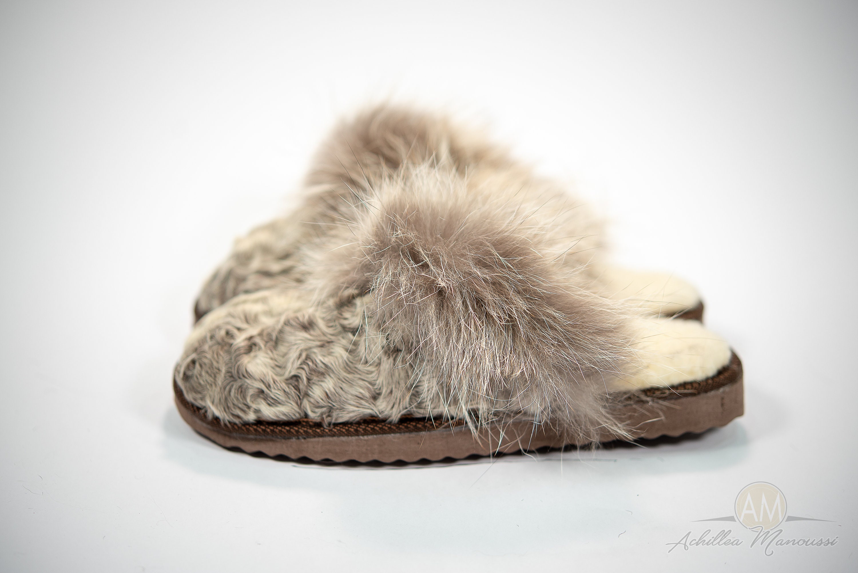 Iceberg Real Fur Slippers for Women - Etsy