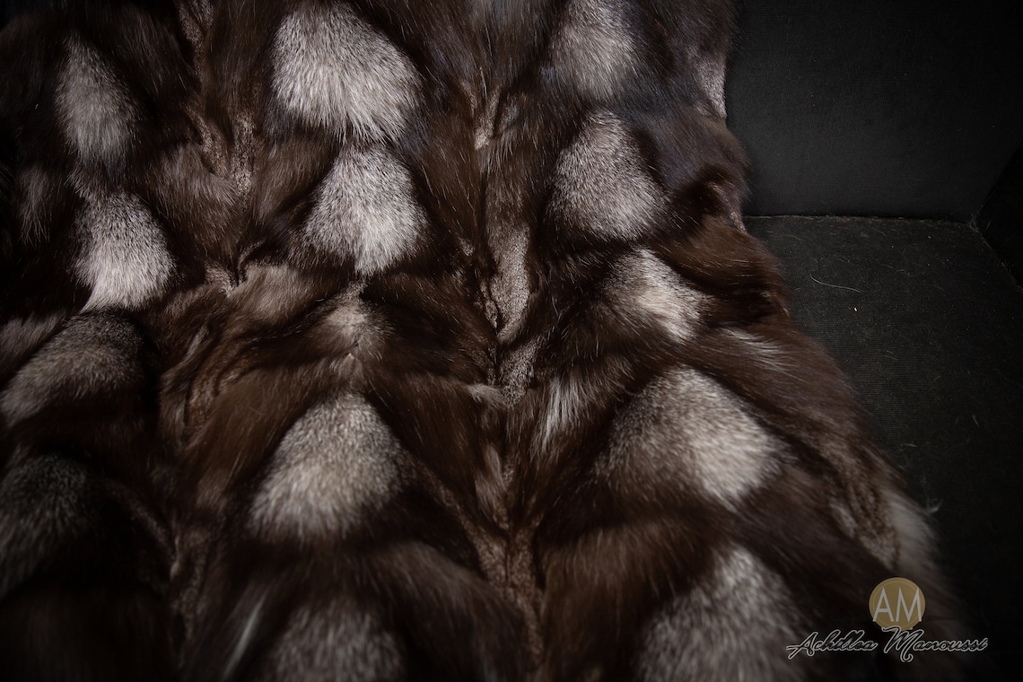 Luxury Real Silver Fox Fur Throw Blanket - Etsy