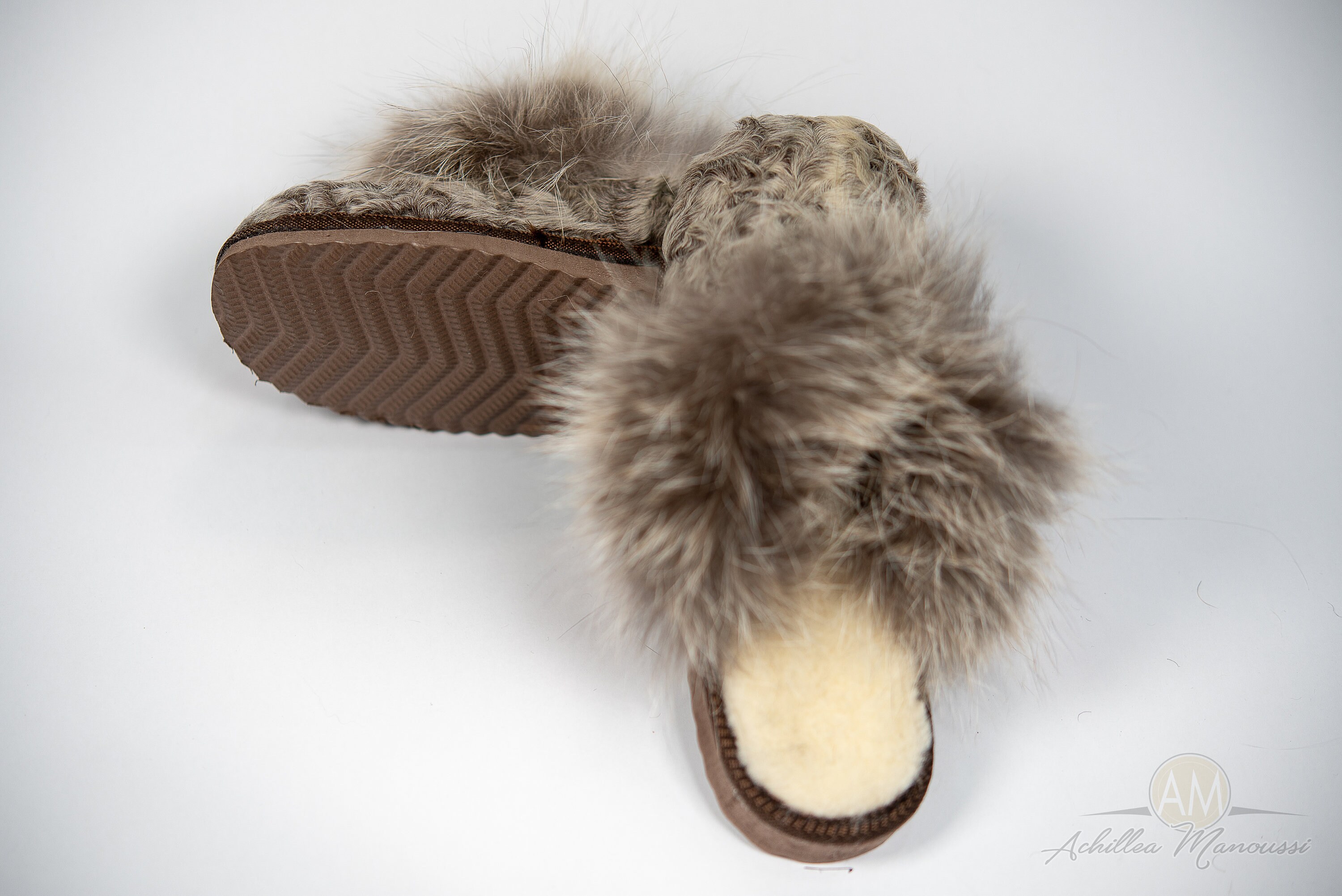 Iceberg Real Fur Slippers for Women - Etsy