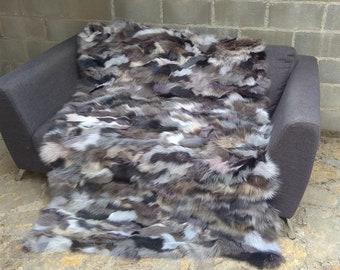 Luxury Real Canada Red Fox Fur Throw Blanket - Etsy