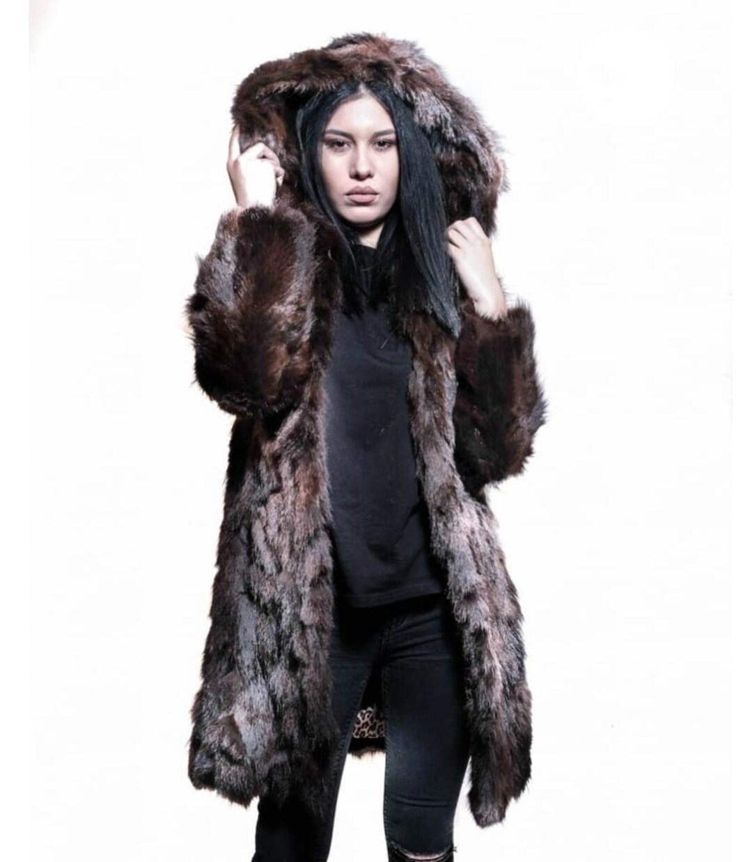 Real Fox Fur Coat - Etsy