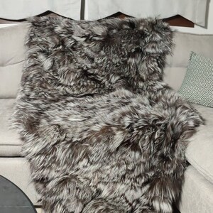 Luxury Real Silver Fox Fur Full Skin With Leather Pcs Included - Etsy