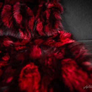 Luxury Real Silver Red Fox Fur Throw Blanket - Etsy