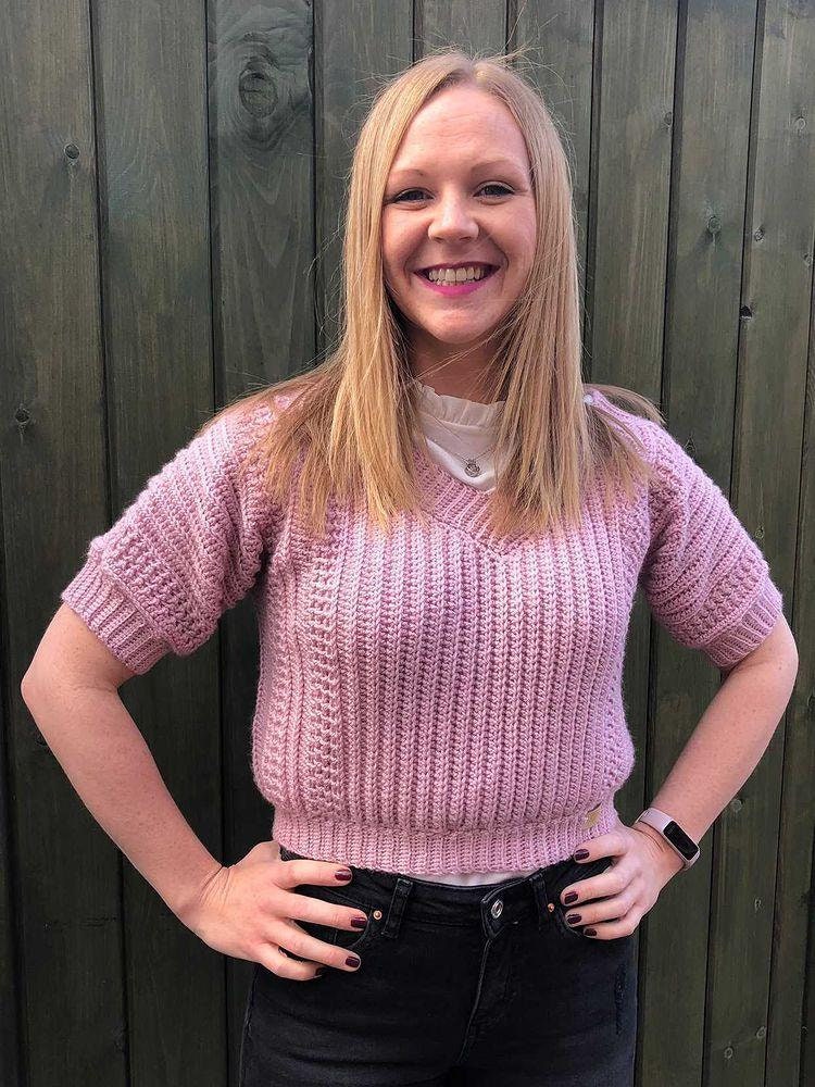 Crochet Sweater Top Pattern PDF All Seasons Frankie Sweater - Etsy