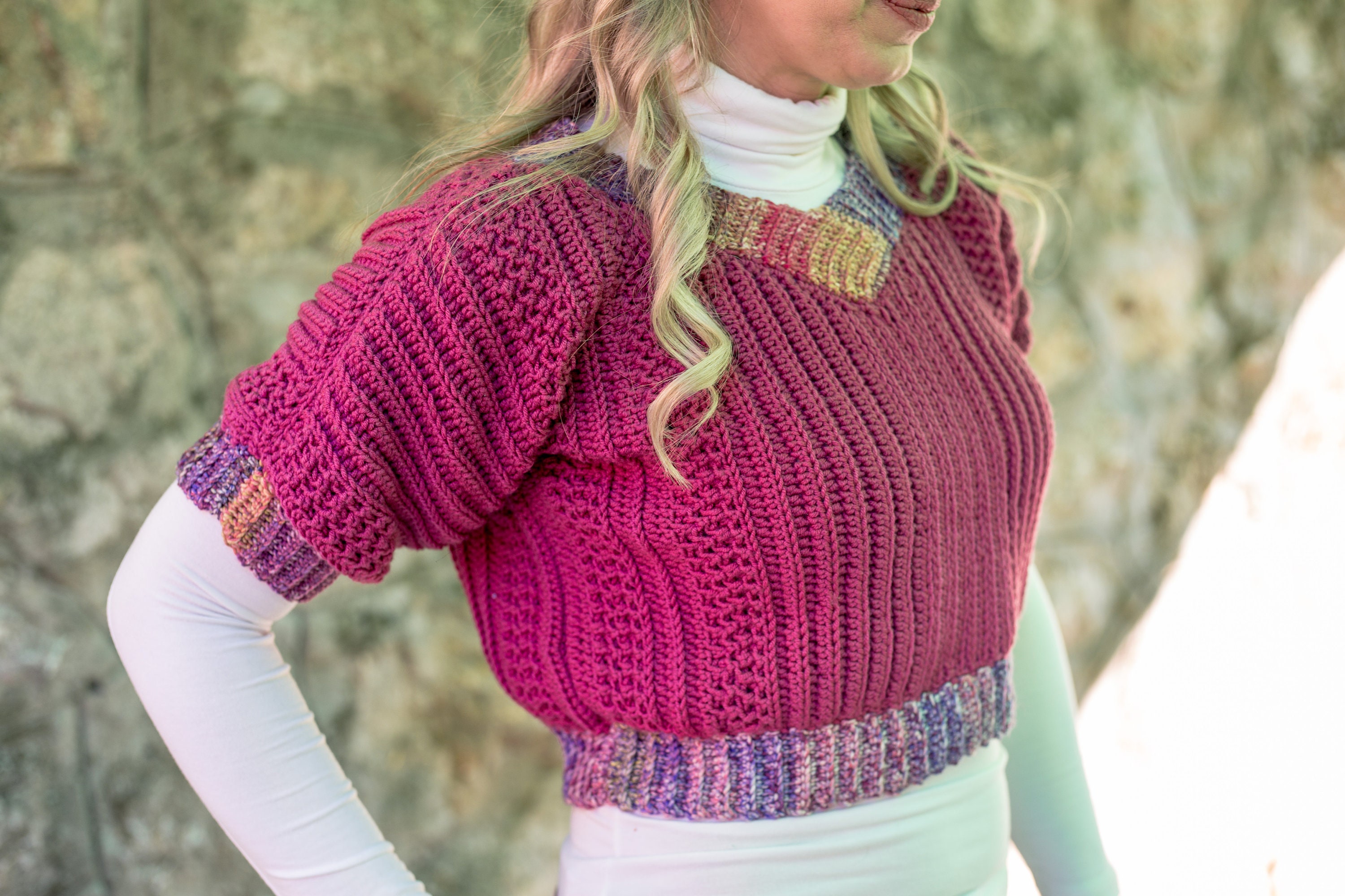 Crochet Sweater Top Pattern PDF All Seasons Frankie Sweater - Etsy
