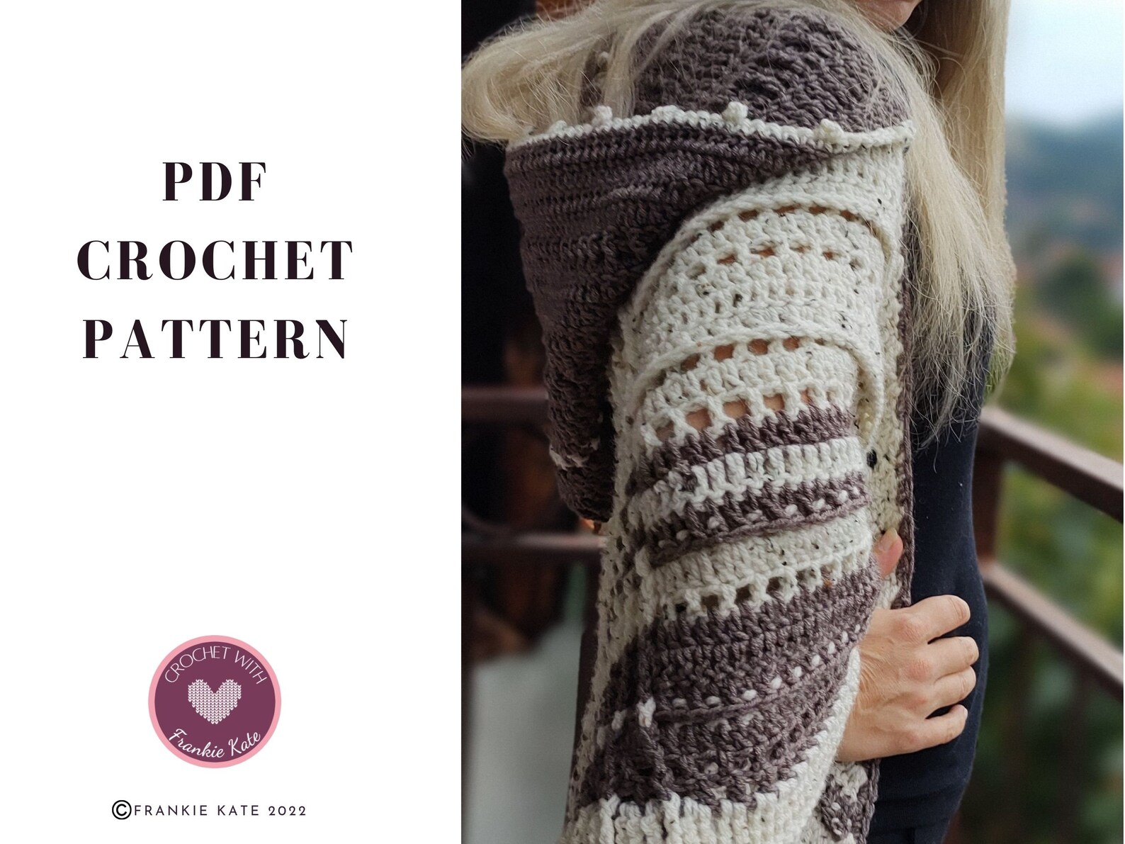 Nova Hooded Triangle Shawl Crochet Pattern PDF Crochet Winter - Etsy