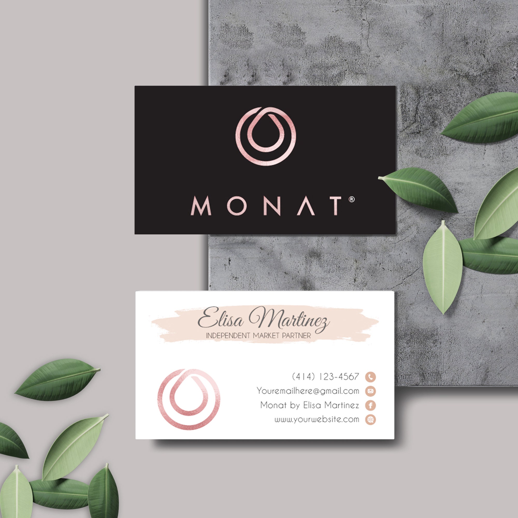 Paper Custom Monat Cards Personalized Monat Cards Monat Marketing ...