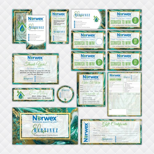 Norwex Marketing Bundle Norwex Business Cards Personalized - Etsy