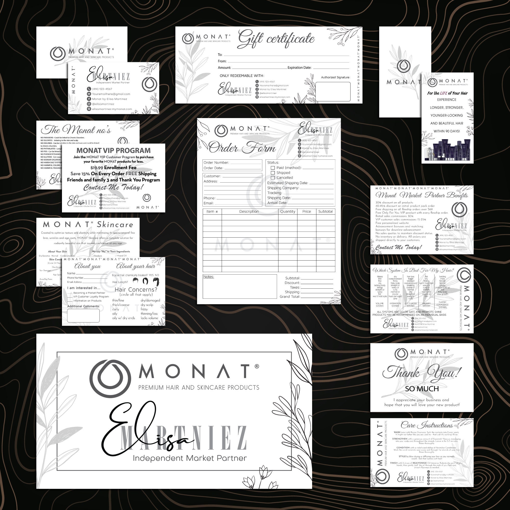 Paper Custom Monat Cards Personalized Monat Cards Monat Marketing ...