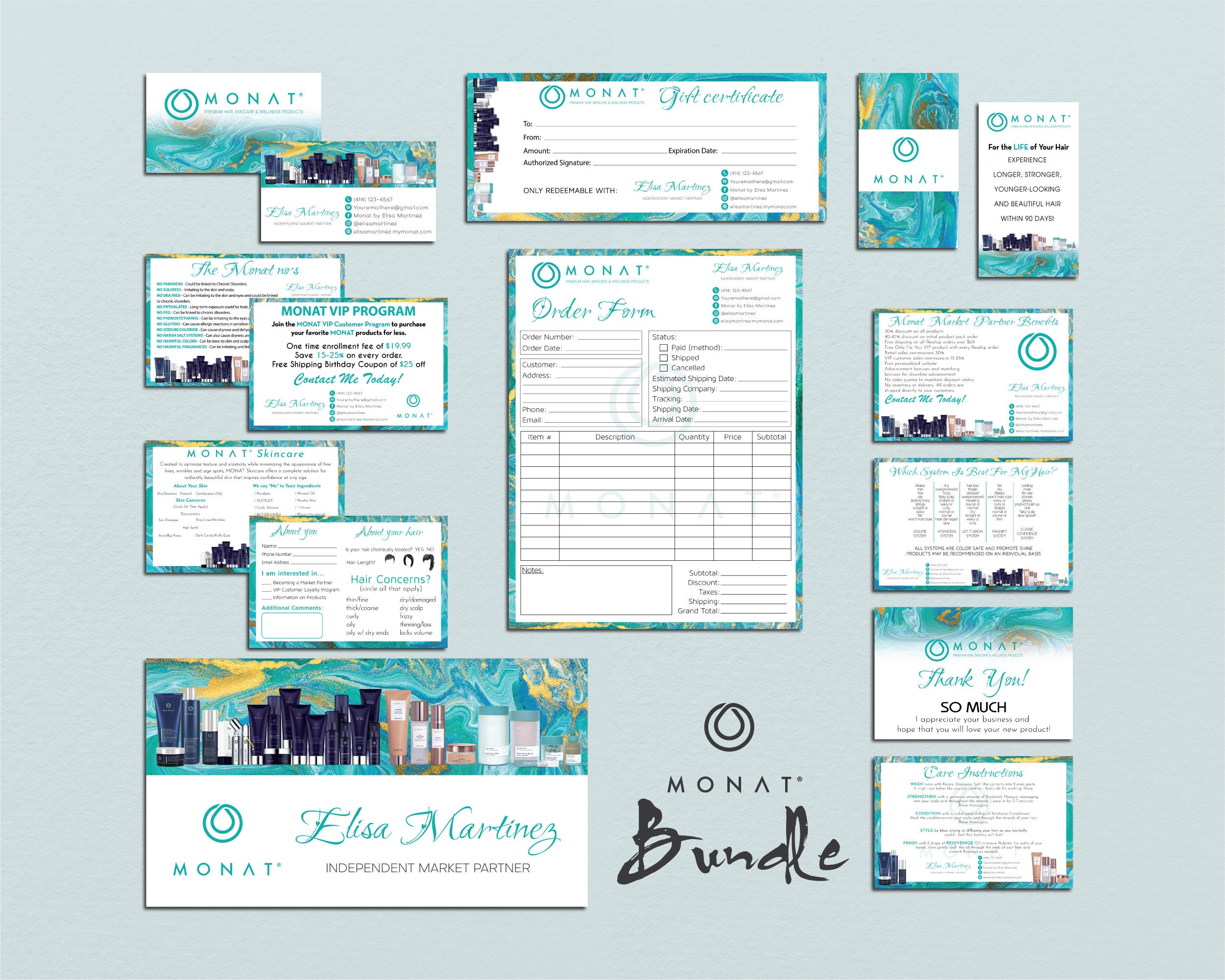 Paper Custom Monat Cards Personalized Monat Cards Monat Marketing ...