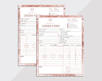 Personalized Order Form - Etsy
