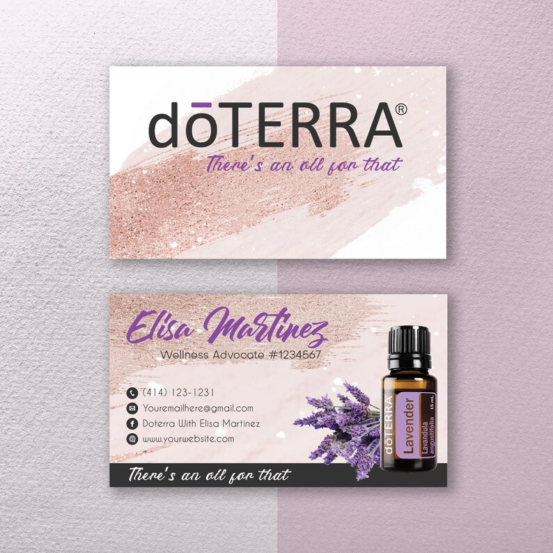 Personalized Doterra Business Cards Pink Doterra Business - Etsy Personalized Doterra Business Cards Pink Doterra Business - Etsy