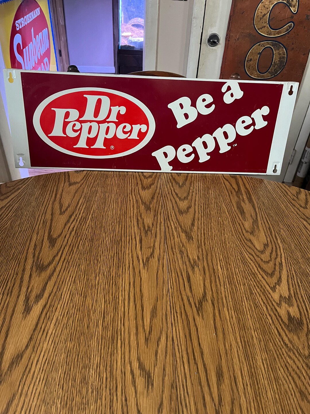 Vintage Original Dr. Pepper Be A Pepper Store Display Sign - Etsy