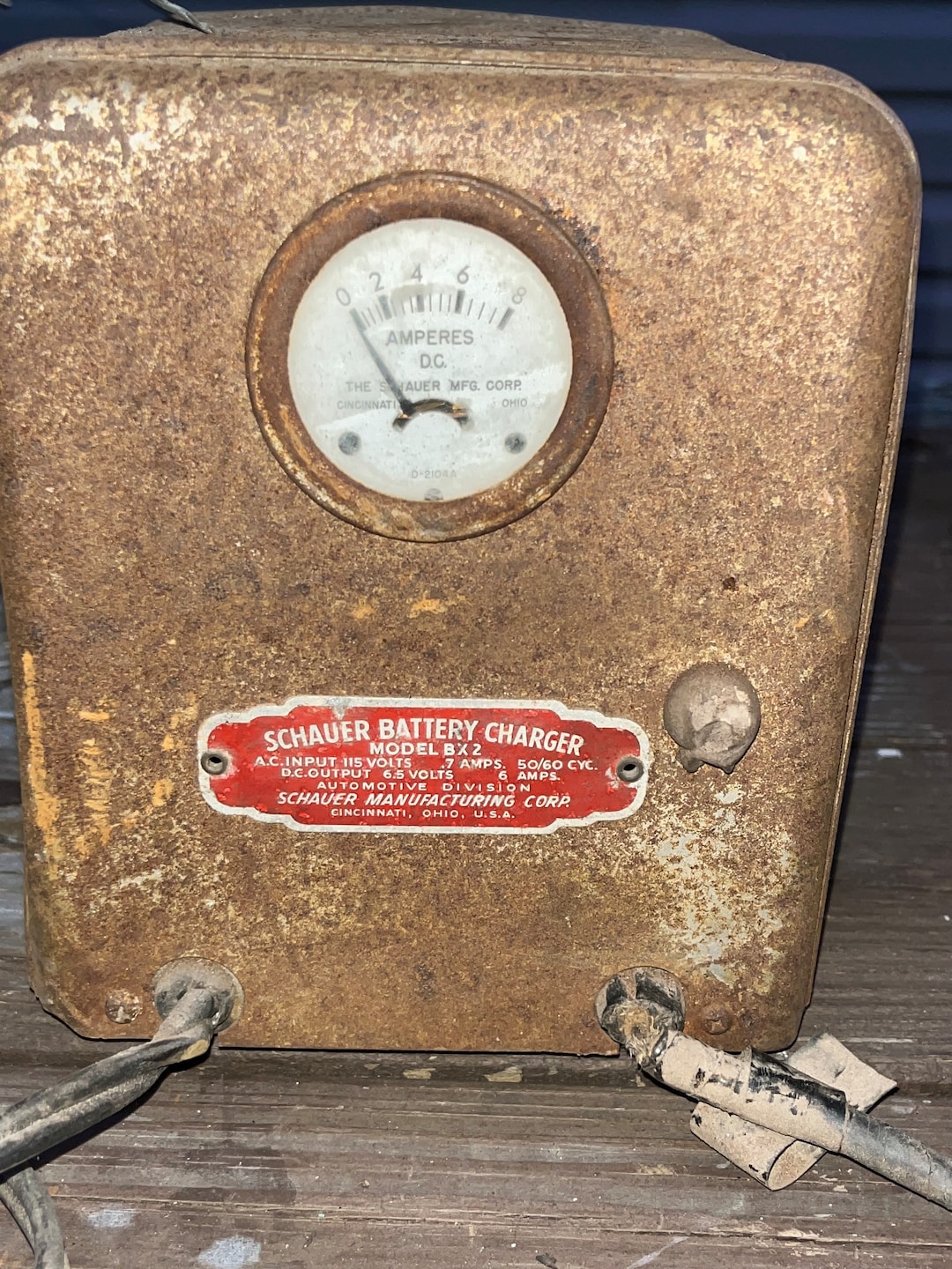 Vintage Schauer Battery Charger BX2 - Etsy