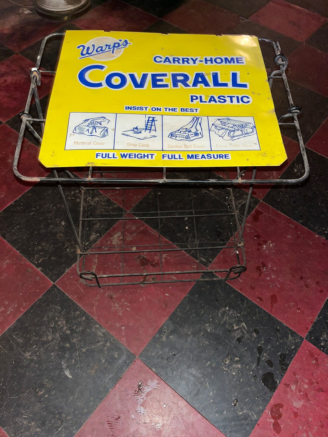 Vintage Warp’s Coverall Wire Advertising Display - Etsy