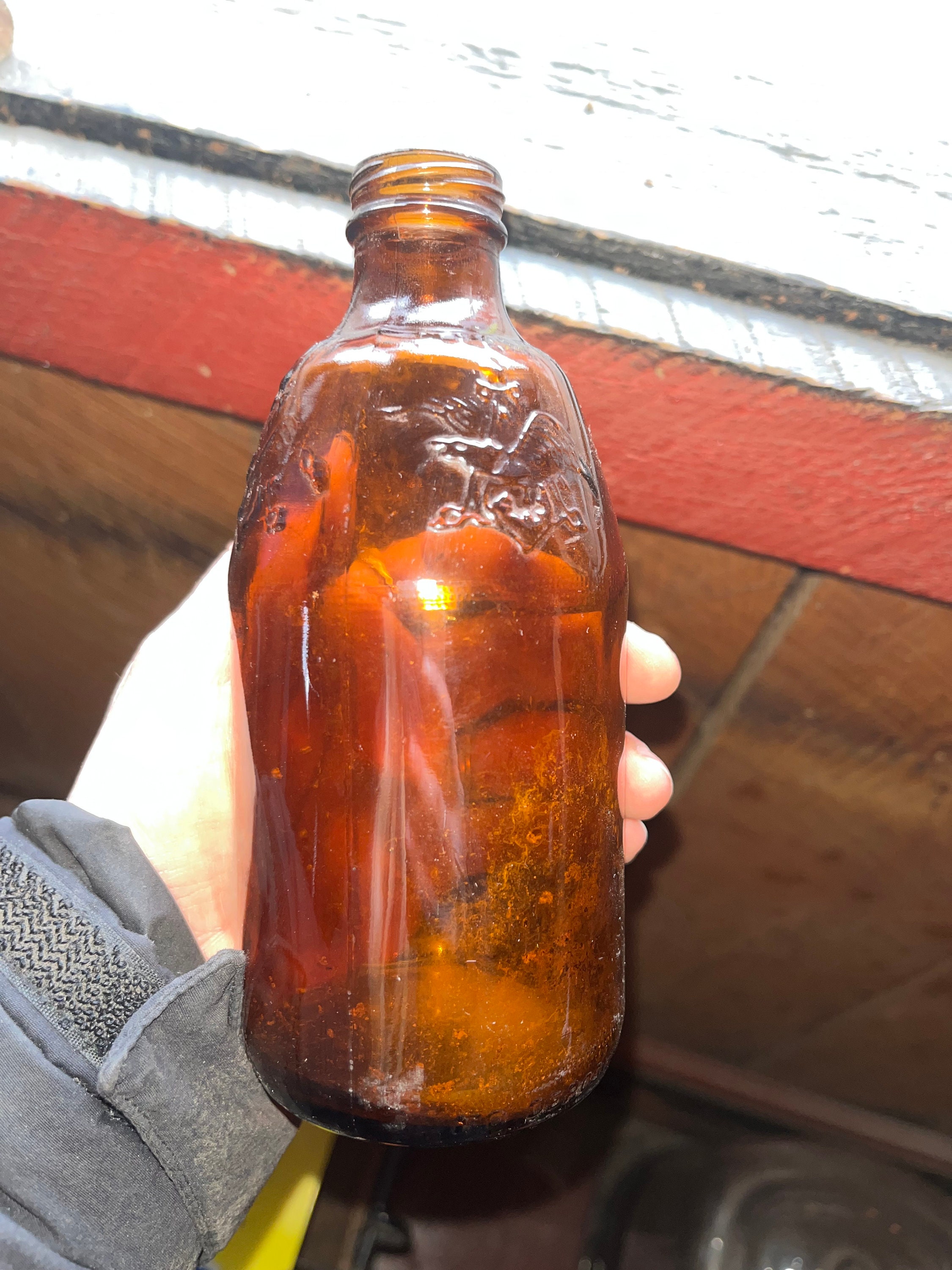 Vintage Anheuser Busch Bottle Brown Amber Glass Beer With Eagle - Etsy