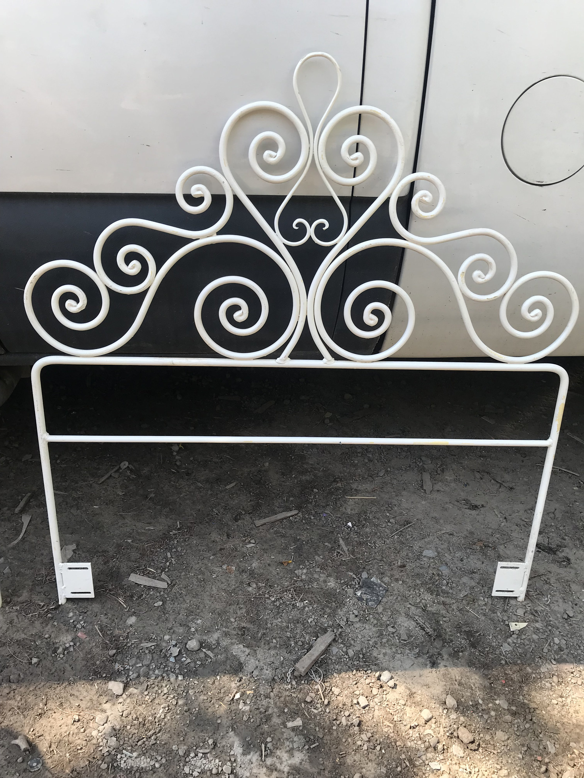 Vintage Victorian Wrought Iron Scroll Twin Headboards - Etsy