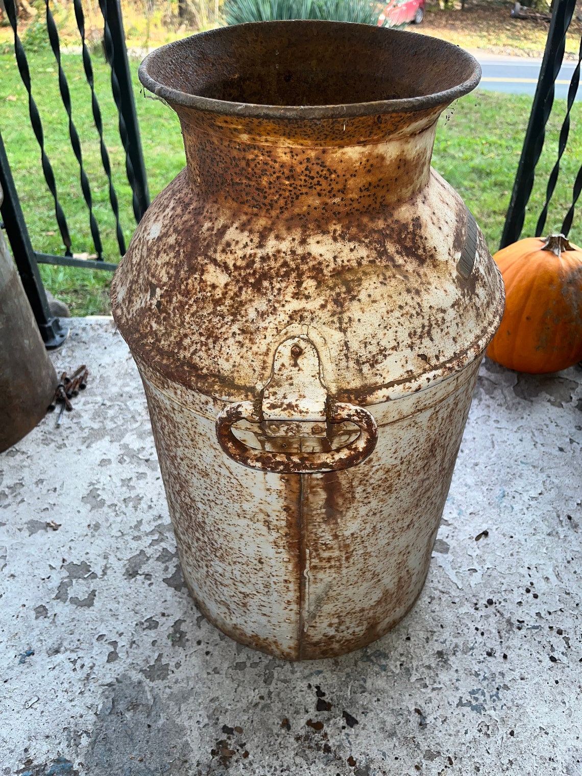 Vintage Rustic Milk Can - Etsy