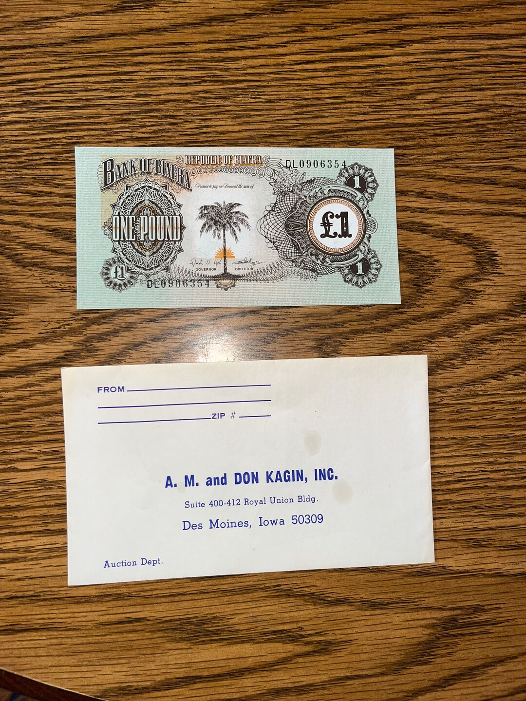 Bank of Biafra One Pound Paper Note - Etsy