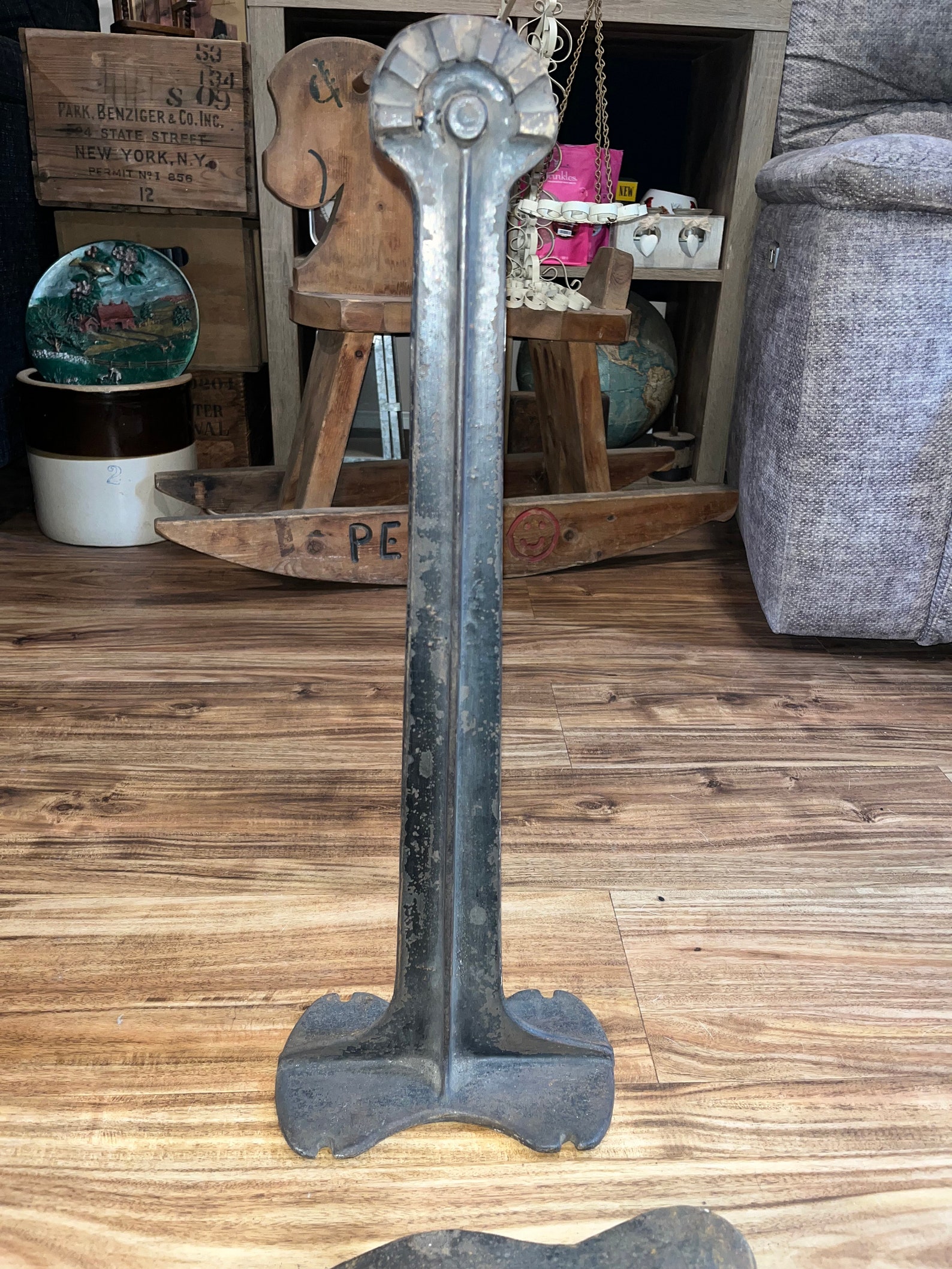 Vintage Cast Iron Shoe Cobbler Stand With 4 Shoe Molds - Etsy