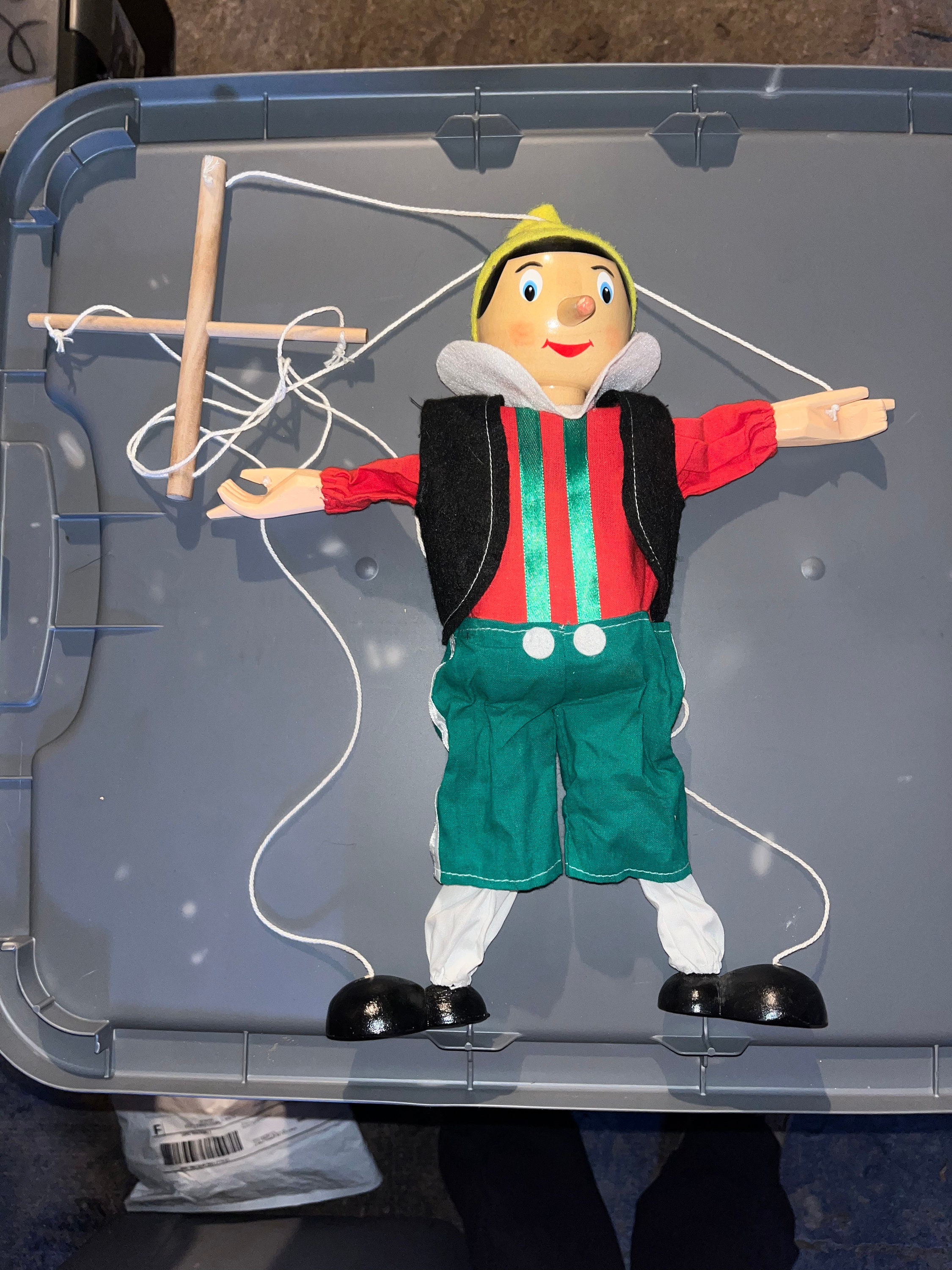 Vintage Wooden Marionette Pinocchio - Etsy