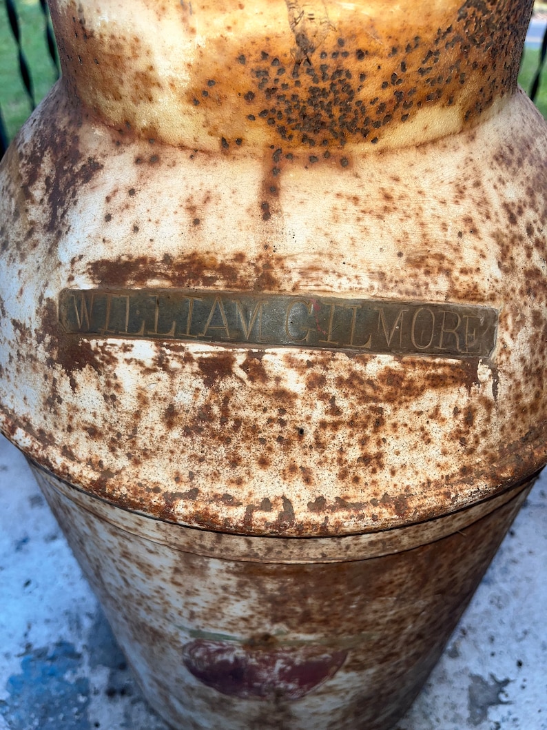 Vintage Rustic Milk Can - Etsy