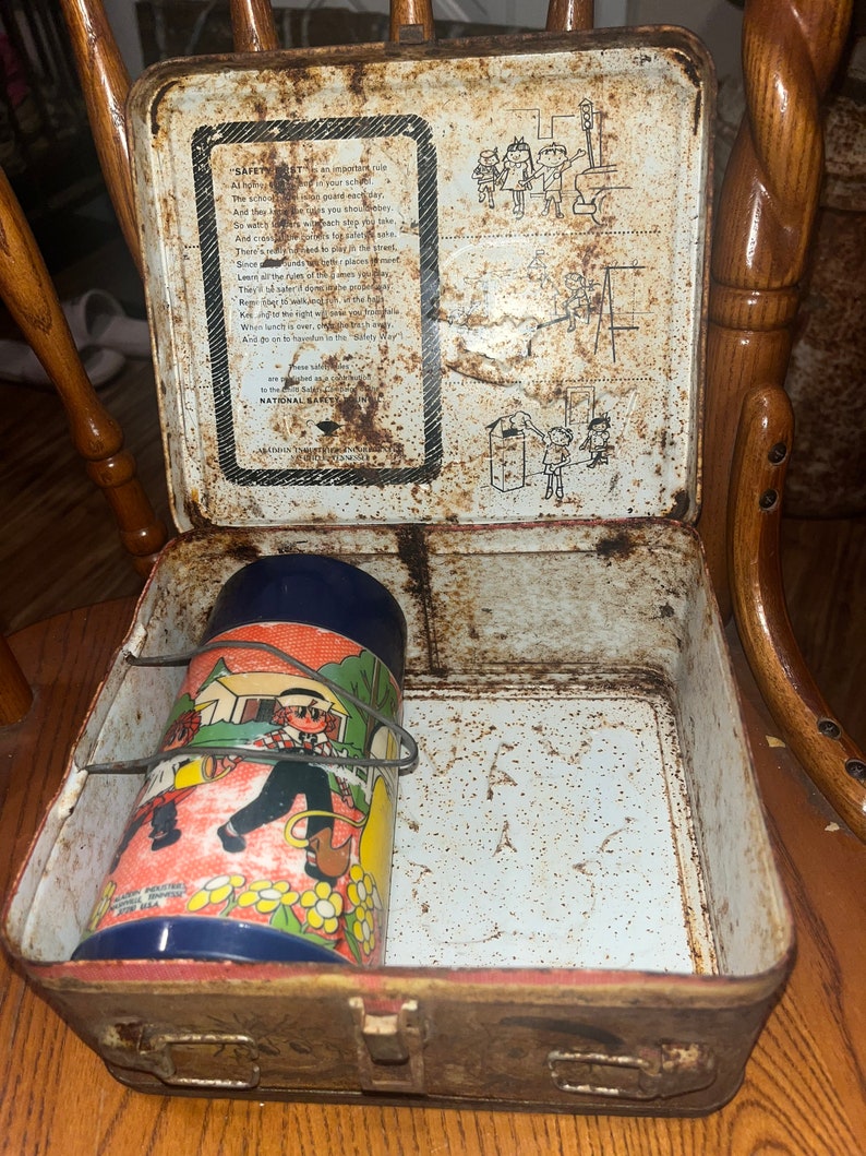 Vintage 1973 Raggedy Ann & Andy Metal Lunch Box - Etsy