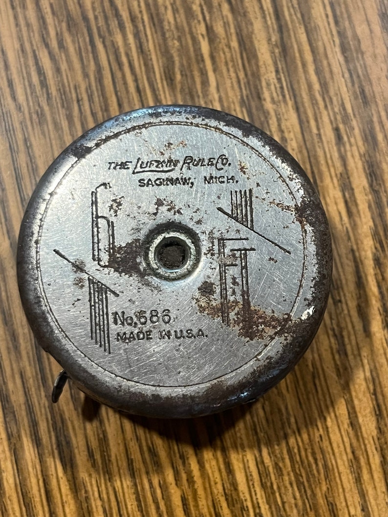 Vintage Lufkin Metal Tape Measure Ruler Wizard 686 - Etsy