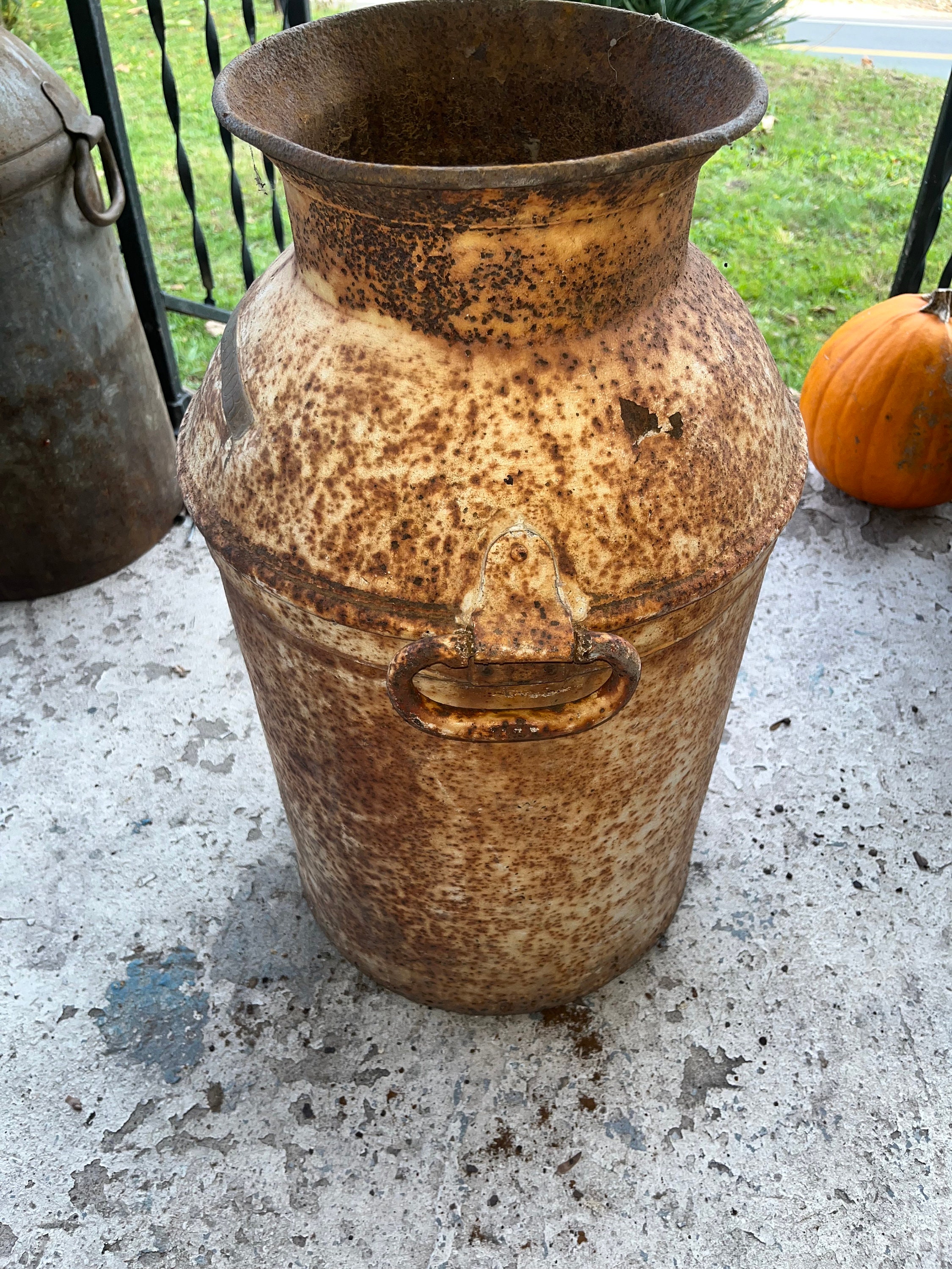 Vintage Rustic Milk Can - Etsy