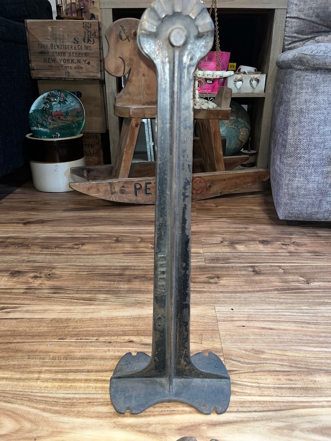 Vintage Cast Iron Shoe Cobbler Stand With 4 Shoe Molds - Etsy