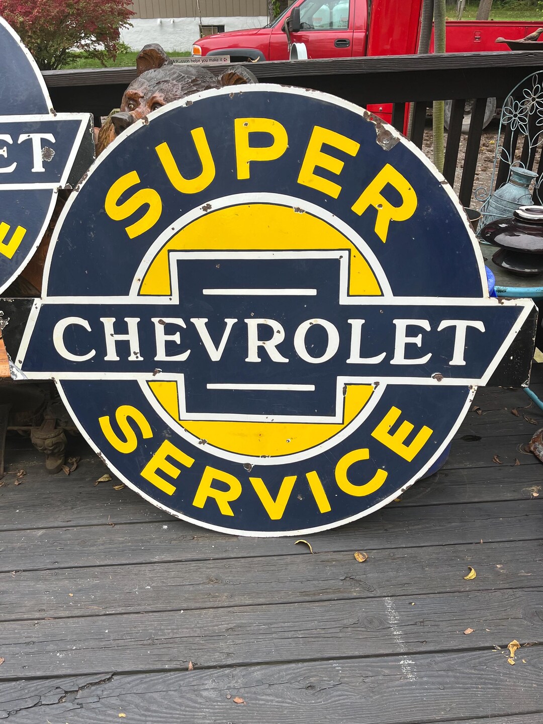 Super Chevrolet Service Sign 48/42 DSP - Etsy