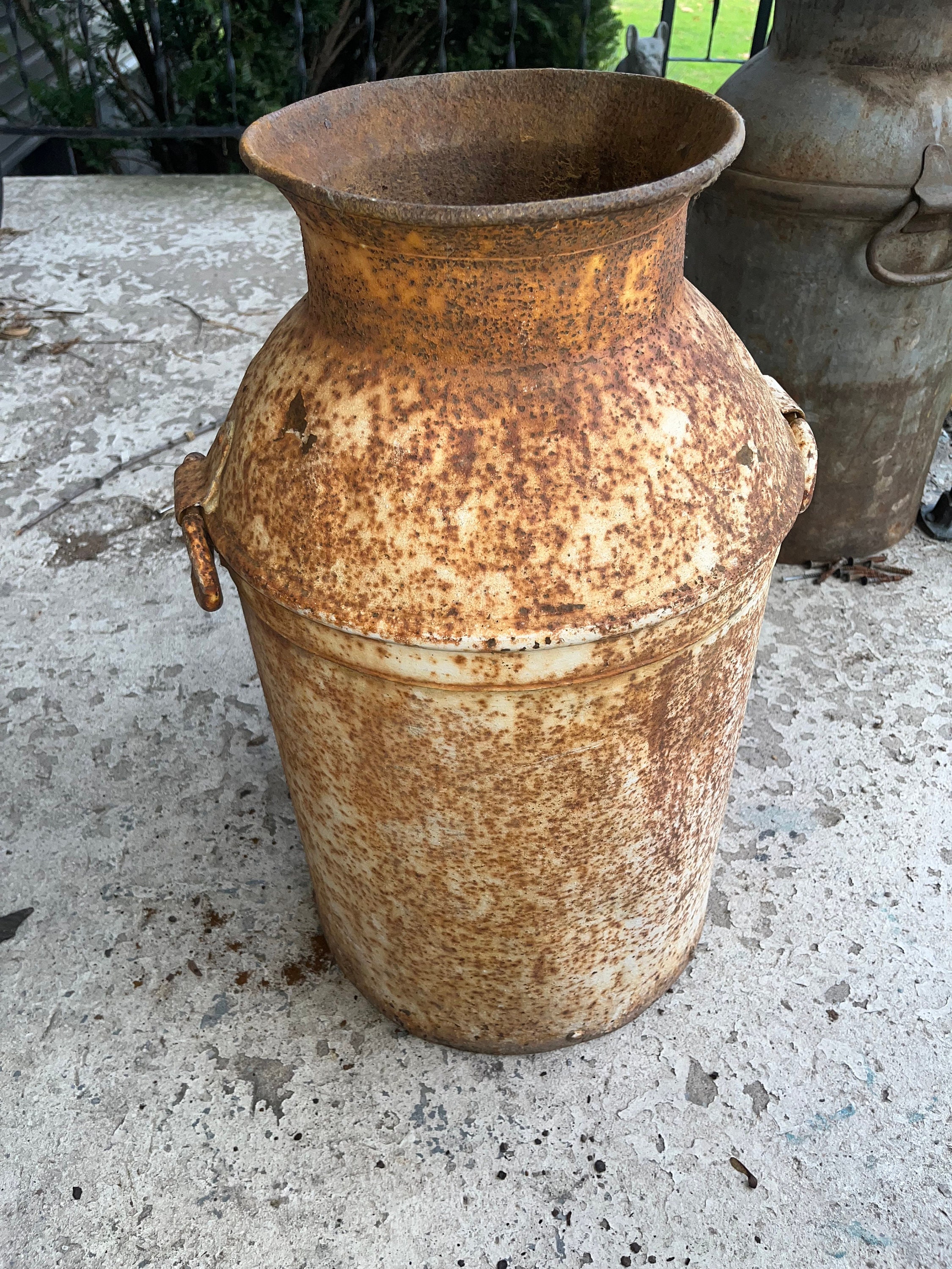 Vintage Rustic Milk Can - Etsy