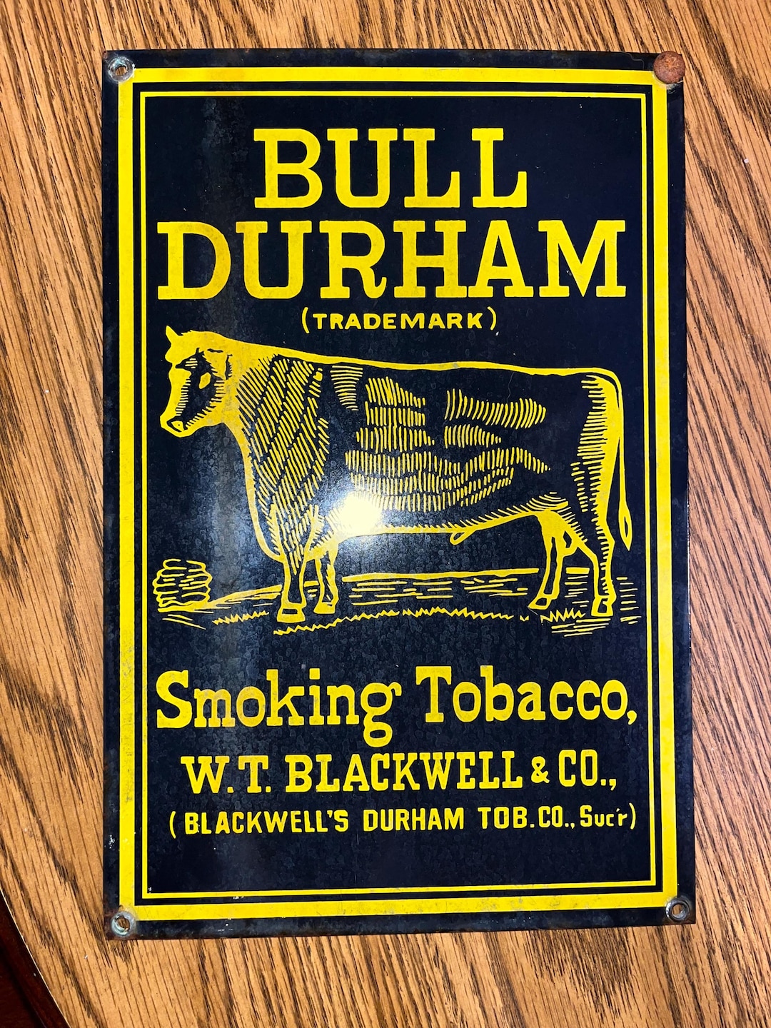 Vintage Bull Durham Tobacco Sign - Etsy
