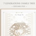 Genealogy Tree Fillable 7 Generation Family Tree Template Paternal ...