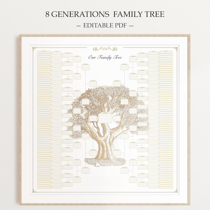 Printable Family History Chart - Etsy