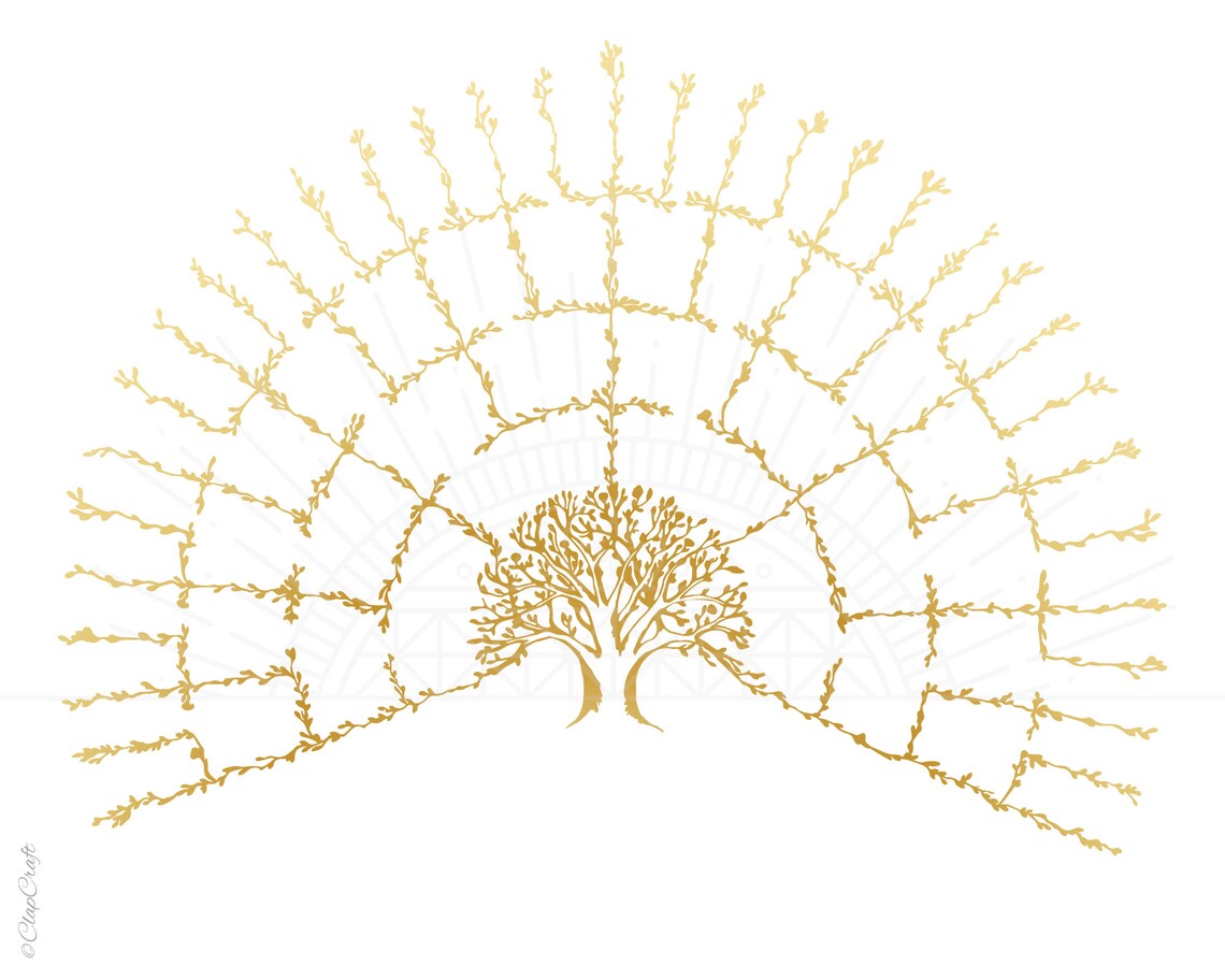 Family Tree Chart Blank Template PNG SVG Ancestor Chart DIY Family ...