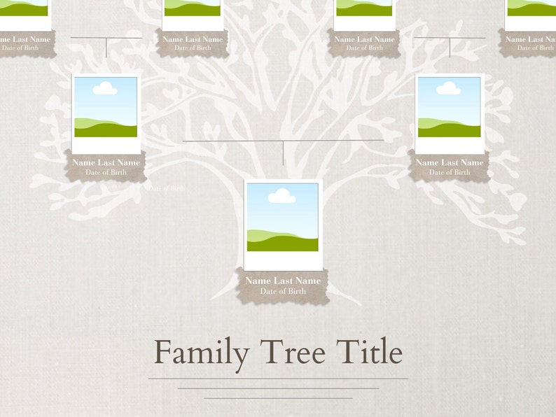 Editable Family Tree With Photo Family Tree Template Portrait Family ...