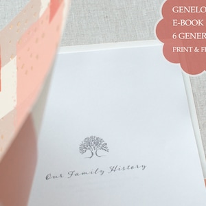 Family Tree Book Template Genealogy Worksheet Large Family Tree ...