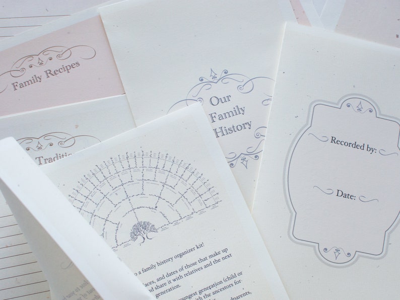 Genealogy Journal Family Tree Template 6 Generations Genealogy - Etsy
