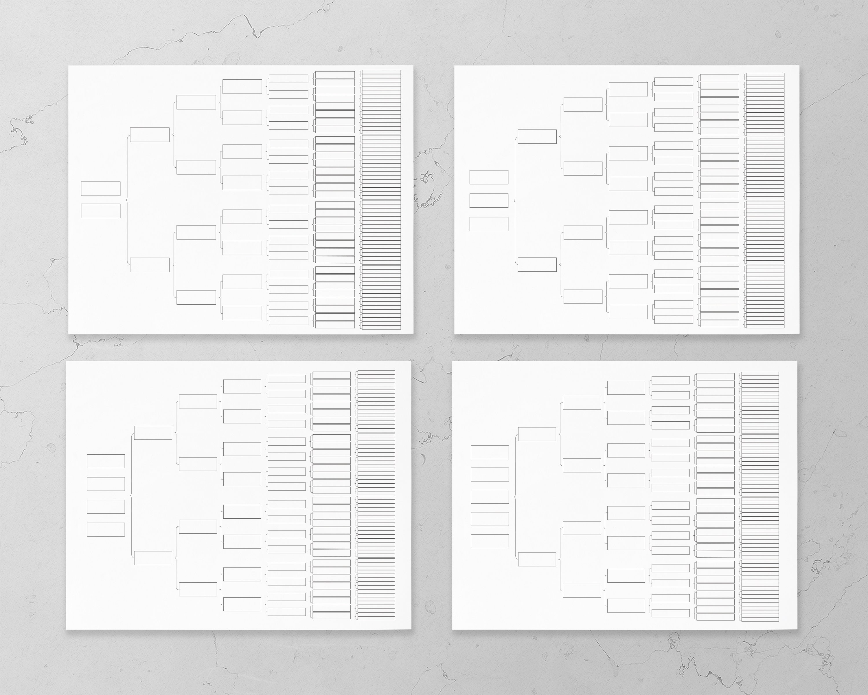 7 Generation Family Tree Template Editable Download Genealogy Worksheet ...
