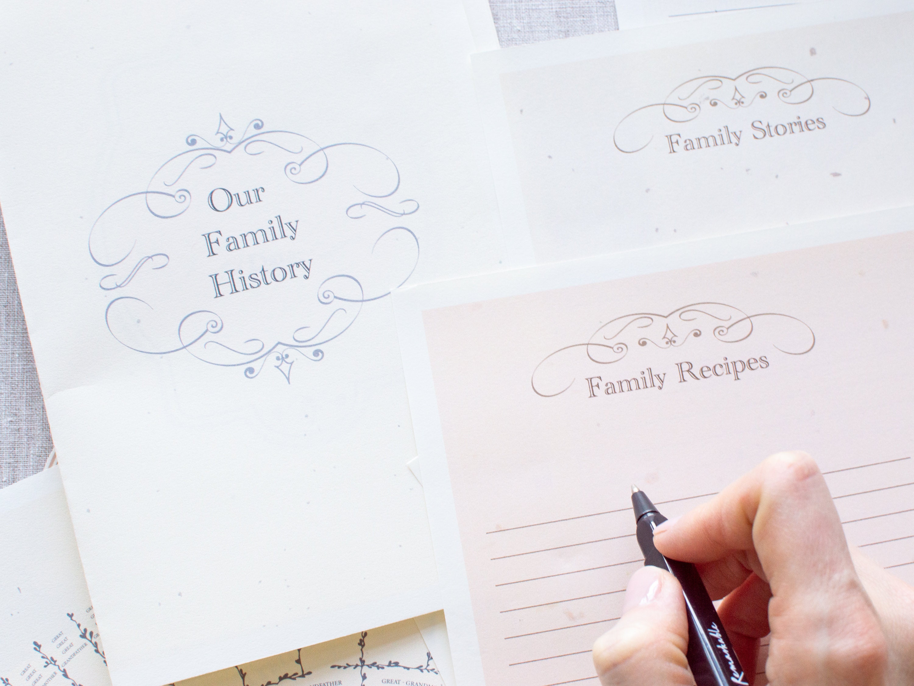 Genealogy Journal Family Tree Template 6 Generations Genealogy - Etsy