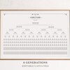 Family Tree Fan Chart Ancestry Map Genealogy Template 6 Generation ...