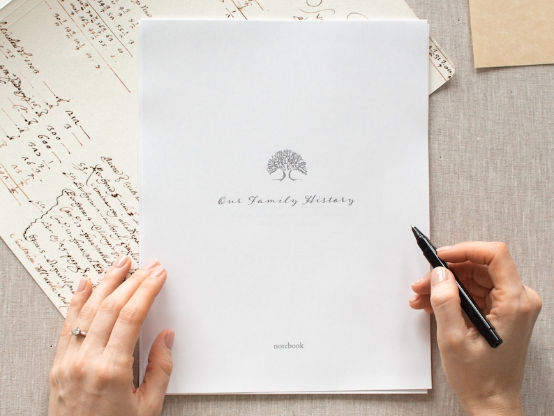 Family Tree Book Template Genealogy Worksheet Large Family - Etsy